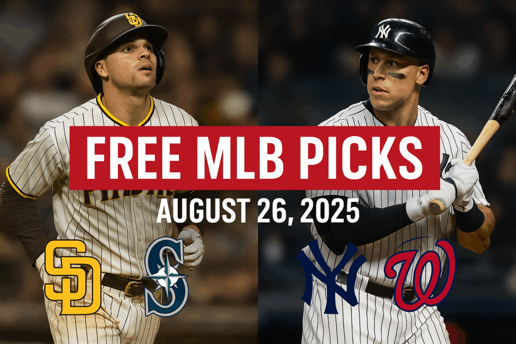 Free MLB Picks for August 26, 2025: Padres vs Mariners Over 8 ...