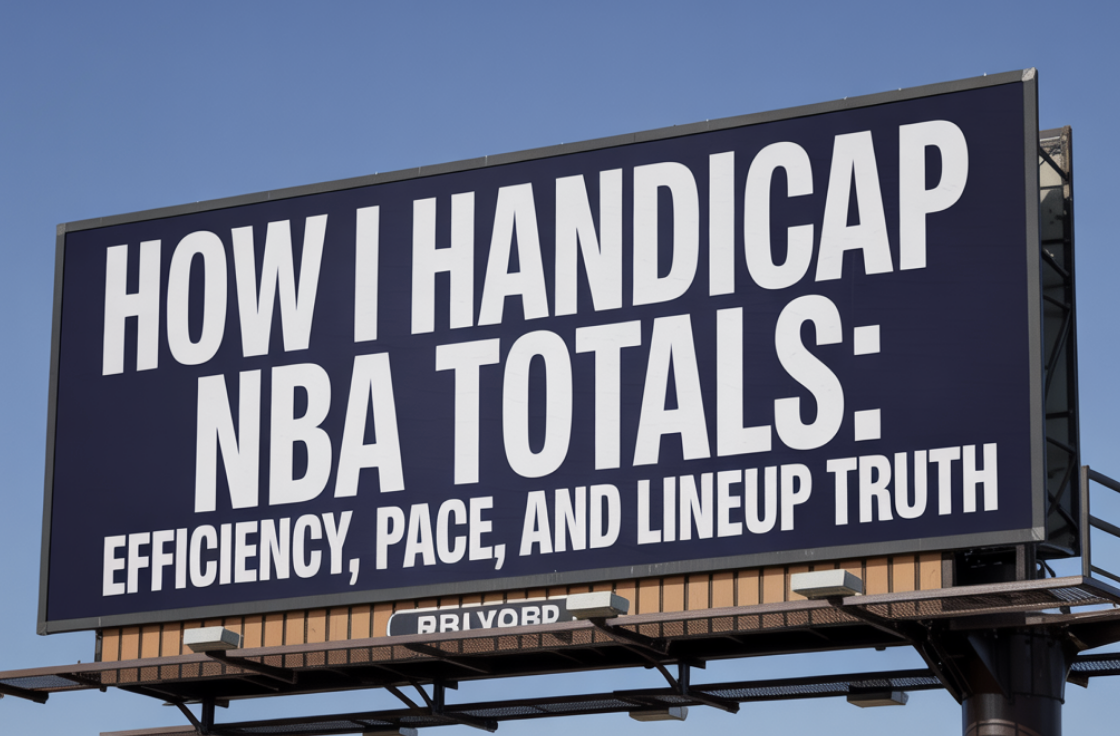 How I Handicap NBA Totals: Efficiency, Pace, and Lineup Truth