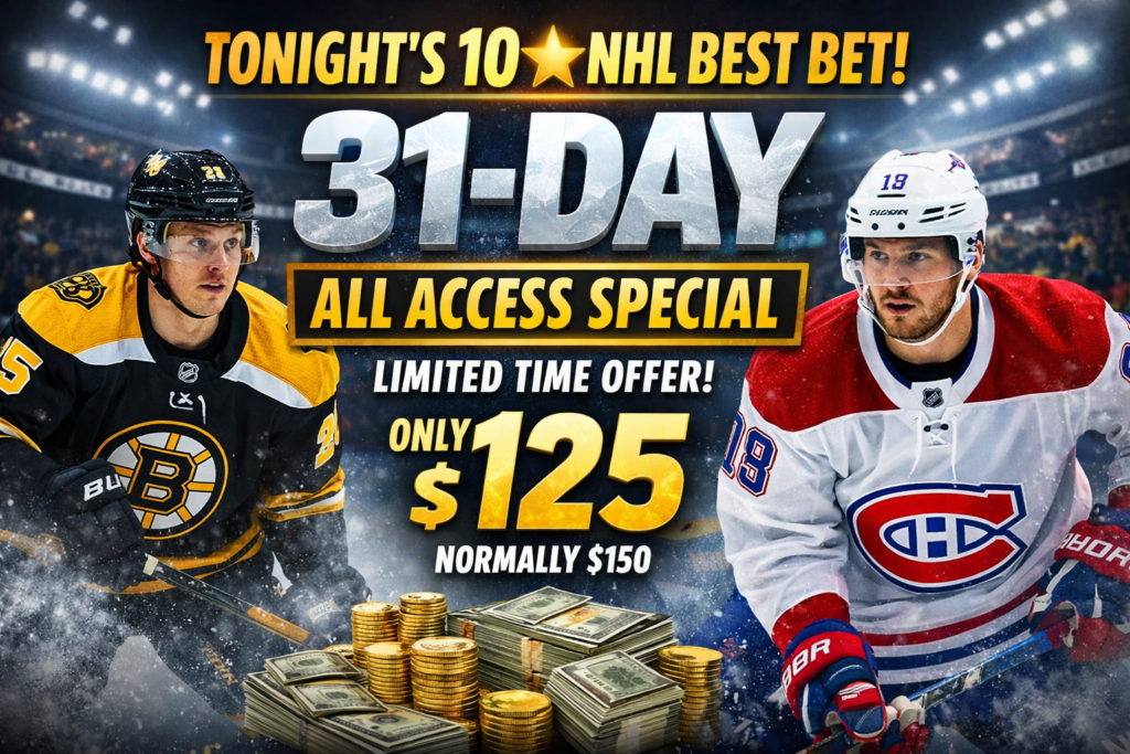 Tonight’s 10* Elite NHL Pick Is Now Available: 4-1 +$1,450 This Week ...